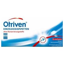 GlaxoSmithKline Otriven 0,1% Nasentropfen Einzeldosispipetten 40X0.3 ml