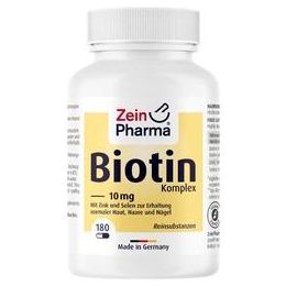 ZeinPharma Biotin Komplex 10 mg+Zink+Selen hochdosiert Kaps. 180 St