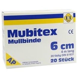 Mubitex Mullbinden 6 cm ohne Cello 20 St