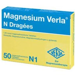Magnesium VERLA N Dragees 50 St
