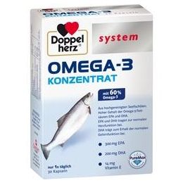 Queisser Doppelherz Omega-3 Konzentrat system Kapseln 30 St