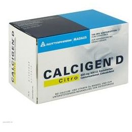 Calcigen D Citro 600 mg/400 I.e. Kautabletten 120 St