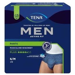 TENA MEN Act.Fit Inkontinenz Pants Plus S/M blau 12 St