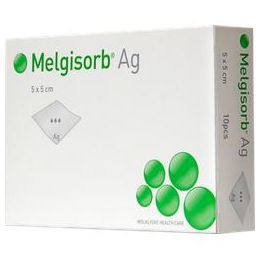 Melgisorb Ag Verband 5x5 cm 10 St