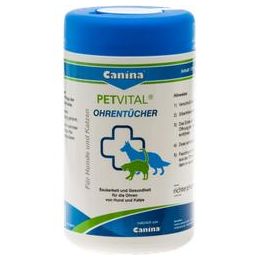 Canina Petvital Feuchttücher f.Ohren vet. 120 St