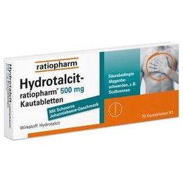 HYDROTALCIT-ratiopharm 500 mg Kautabletten 20 St