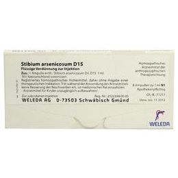 Weleda Stibium Arsenicosum D 15 Ampullen 8X1 ml