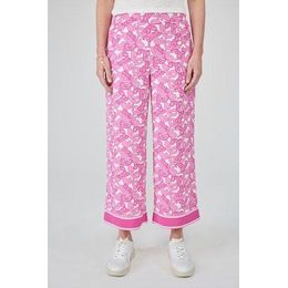 LIEBLINGSSTÜCK Lieblingsstück Palazzohose LS-027 mit allover Print, rosa|weiß