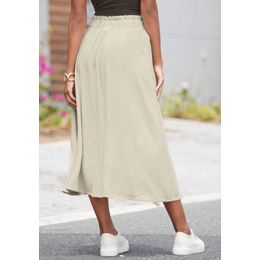 Lascana Damen Midirock, Braun, Gr. 40, Lange R&ouml;cke, Material: Viskose