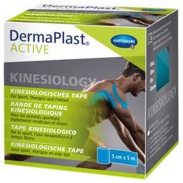 Dermaplast Active Kinesiology Tape 5 cmx5 m blau 1 St