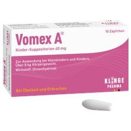 Klinge Pharma Vomex A Kinder-Suppositorien 40 mg 10 St