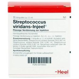 Heel Streptococcus Viridans Injeel Ampullen 10 St