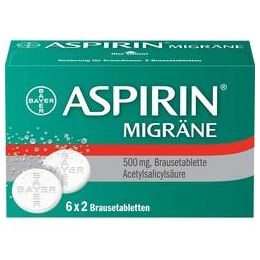 BAYER Aspirin Migräne Brausetabletten 12 St