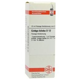 DHU-Arzneimittel Ginkgo Biloba D 12 Dilution 20 ml