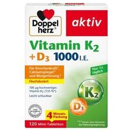 Queisser Doppelherz Vitamin K2+D3 1000 I.e. Tabletten 120 St