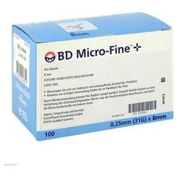 EurimPharm Arzneimittel BD Micro-Fine+ 8 Pen-Nadeln 0,25x8 mm 100 St