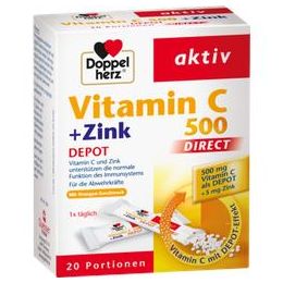 Doppelherz Vitamin C 500+Zink Depot Direct Pellets 20 St