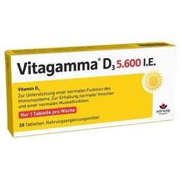 WÖRWAG PHARMA Vitagamma D3 5.600 I.E .Vitamin D3 NEM Tabletten 20 St