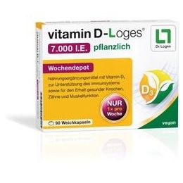 Dr. Loges + Co. GmbH Vitamin D-Loges 7.000 I.e. pflanzlich Wochendepot 90 St