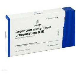 Weleda Argentum Metallicum praeparatum D 30 Ampullen 8 St