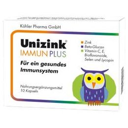 Köhler Pharma Unizink Immun Plus Kapseln 1X10 St