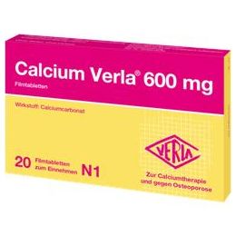 Verla-Pharm Arzneimittel GmbH & Co. KG Calcium Verla 600 mg Filmtabletten 20 St