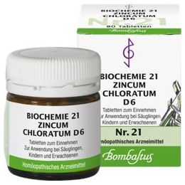 Bombastus Biochemie 21 Zincum chloratum D 6 Tabletten 80 St