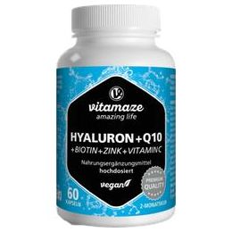 Vitamaze GmbH Hyaluronsäure 200 mg hochdos.+Coenzym Q10 vegan 60 St
