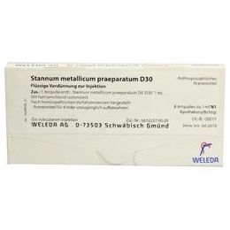 Weleda Stannum Metallicum praeparatum D 30 Ampullen 8X1 ml