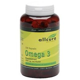 Allcura Omega-3 Konzentrat aus Fischöl 1000 mg Kapseln 100 St