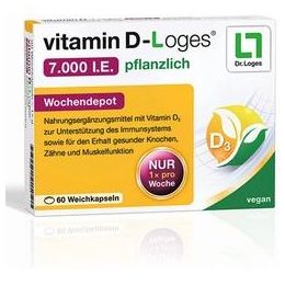 Dr. Loges + Co. GmbH Vitamin D-Loges 7.000 I.e. pflanzlich Wochendepot 60 St