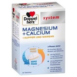 Queisser Doppelherz Magnesium+Calc.+Kupfer+Mangan syst.Tab. 60 St