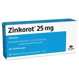 WÖRWAG PHARMA Zinkorot 25 mg Tabletten 20 St