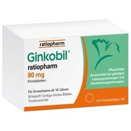 GINKOBIL-ratiopharm 80 mg Filmtabletten 120 St