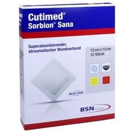 BSN Medical Cutimed Sorbion Sana Wundauflage 12x12 cm 12 St