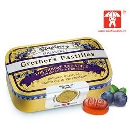 HAGER PHARMA Grethers Blueberry zuckerfrei Pastillen 110 g