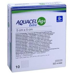 B2B Medical Aquacel Ag+ Extra 5x5 cm Kompressen 10 St
