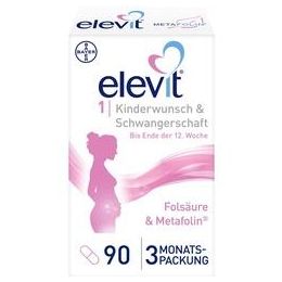 BAYER Elevit 1 Kinderwunsch & Schwangerschaft Tabletten 90 St