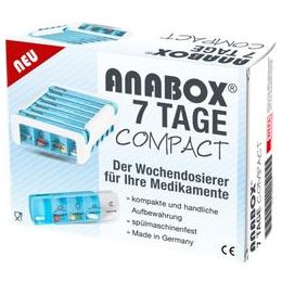 WEPA Anabox Compact 7 Tage Wochendosierer blau/weiß 1 St