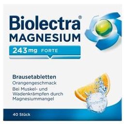 HERMES Arzneimittel Biolectra Magnesium 243 mg forte Orange Brausetab. 40 St