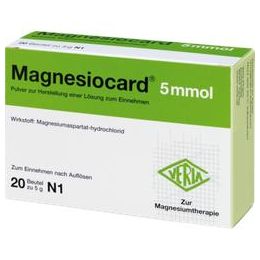 Verla-Pharm Arzneimittel GmbH & Co. KG Magnesiocard 5 mmol Plv.z.Her.e.Lsg.z.Einnehmen 20 St