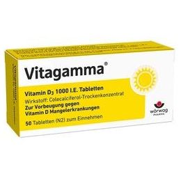 WÖRWAG PHARMA Vitagamma Vitamin D3 1.000 I.e. Tabletten 50 St