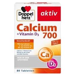 Queisser Doppelherz Calcium 700+Vitamin D3 Tabletten 80 St