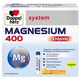 Queisser Doppelherz Magnesium 400 Liquid system Trinkamp. 30 St