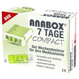 Anabox Compact 7 Tage Wochendosierer grün/weiß 1 St