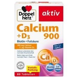 Queisser Doppelherz Calcium 900+D3 Tabletten 80 St