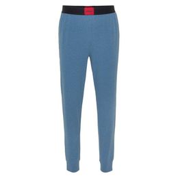 Hugo Pyjamahose Melange Pant mit elastischem Bund, blau