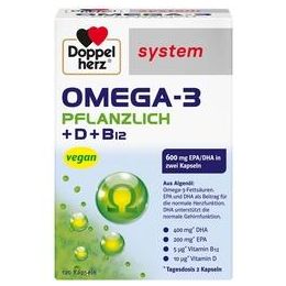 Queisser Doppelherz Omega-3 pflanzlich system Kapseln 120 St