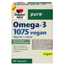 Queisser Doppelherz Omega-3 1075 vegan pure Kapseln 80 St