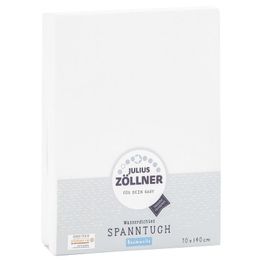 Julius Zöllner Spannbetttuch WATERPROOF (70x140) in weiß